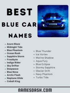 630+ Blue Car Names: Cool, Funny, Cute & Unique Ideas for Your Blue ...